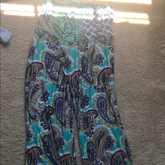 Pants & Jumpsuits | Flowy Pattern Pants | Poshmark
